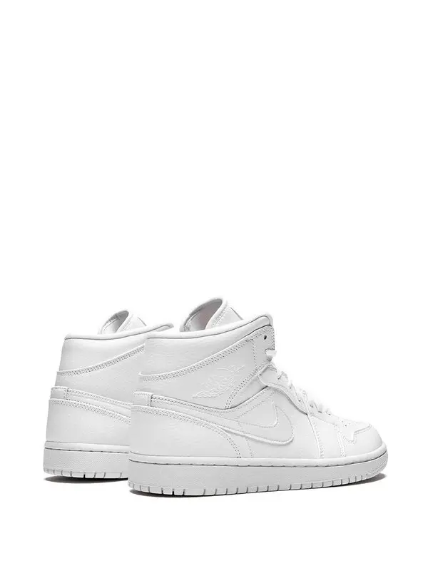 JORDAN Air 1 Mid Triple Sneakers - White
