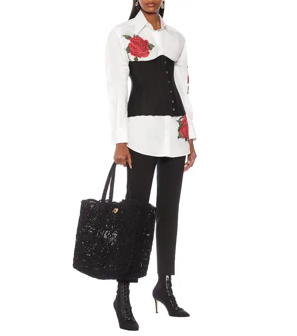 Dolce & Gabbana Beatrice Large Lace Tote