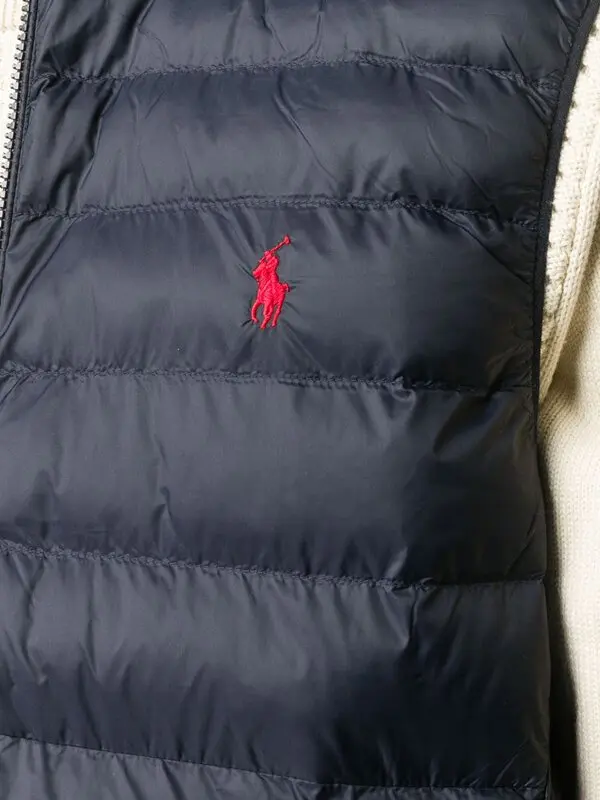 Polo Ralph Lauren Logo-embroidered Puffer Gilet - Blue