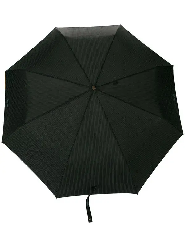 Moschino Pinstripe Umbrella - Black