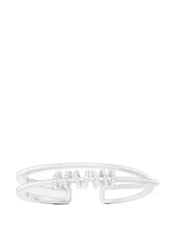 APM MONACO Sliding Rings Cuff Bracelet - Silver