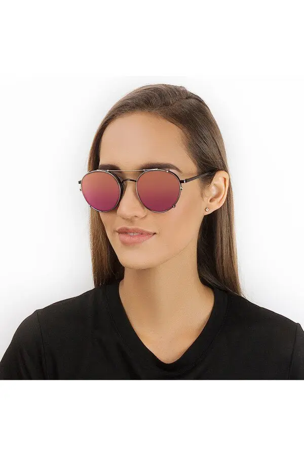 Sienna Alexander Shoreditch Clip-On Sunglasses - Gold  display picture 1
