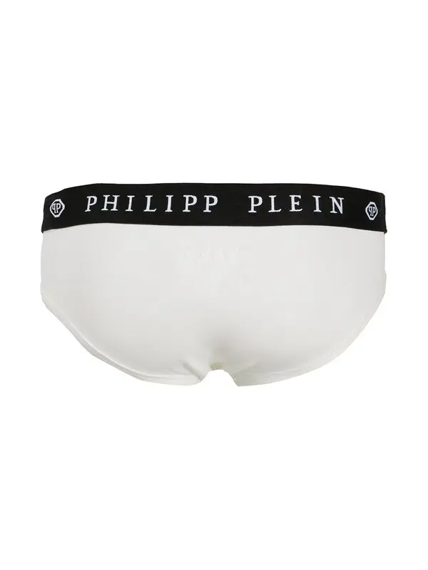 Philipp Plein Logo Embroidered Briefs