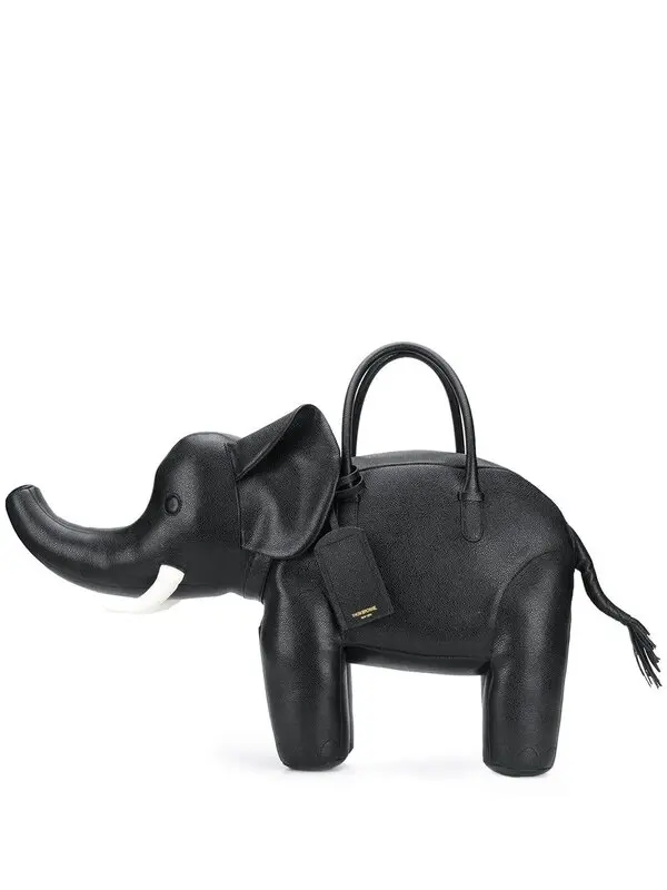 Thom Browne Elephant Tote Bag - Black