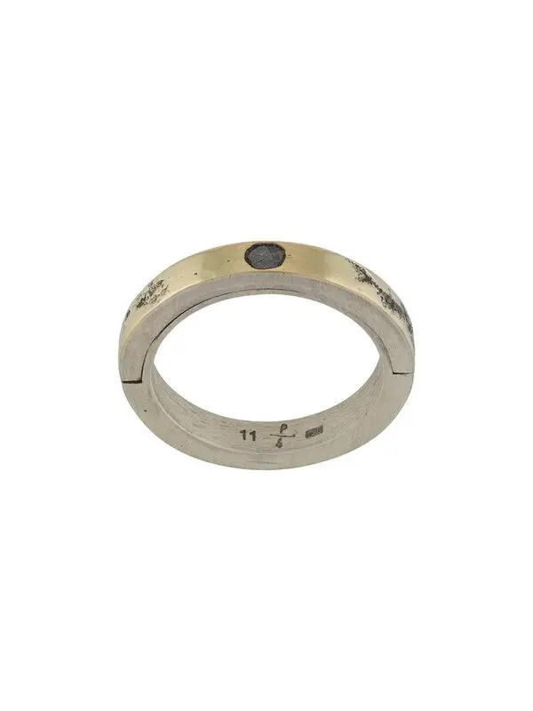 PARTS OF FOUR Diamond Band Ring - Silver