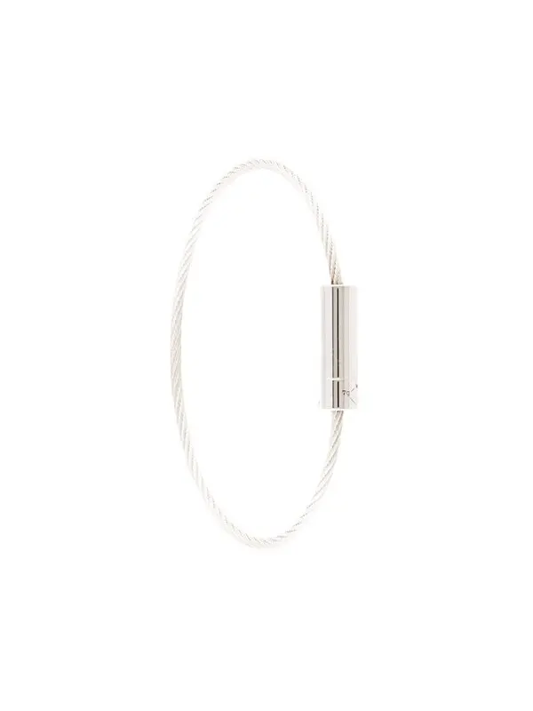 Le Gramme Polished-finish Cable Bracelet - Silver