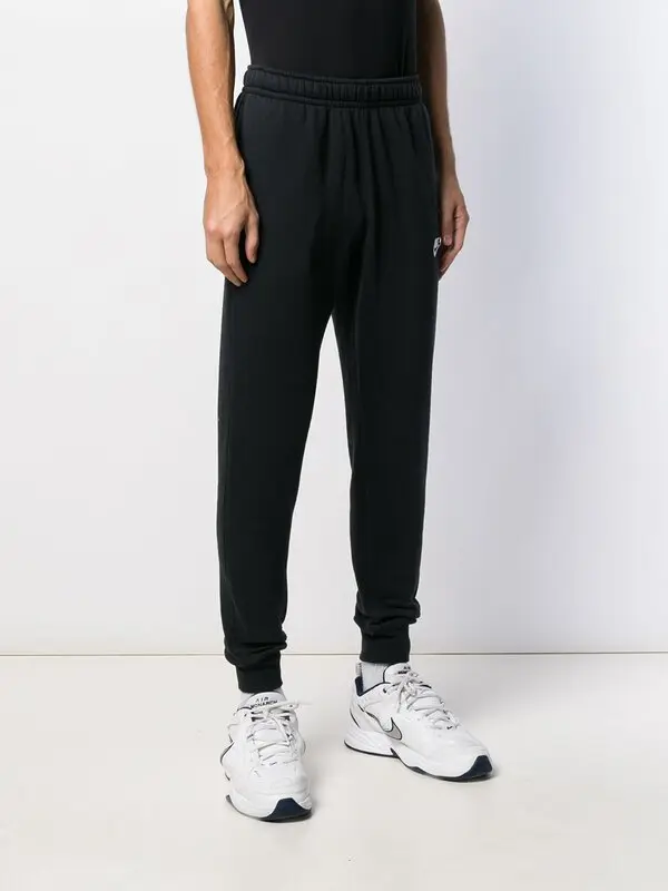 Nike Sportswear Club /white Fleece Track Pants - Black