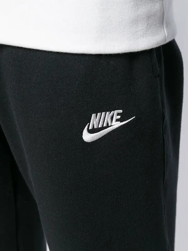 Nike Sportswear Club /white Fleece Track Pants - Black