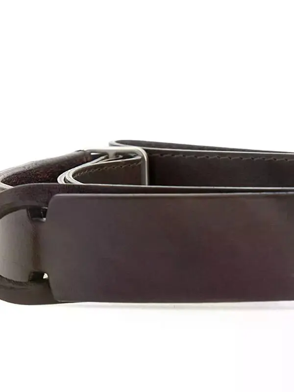 ORTIGNI Leather Belt - Brown