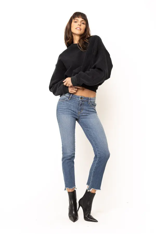 SIWY Lynn Mid-rise Straight Leg Jeans