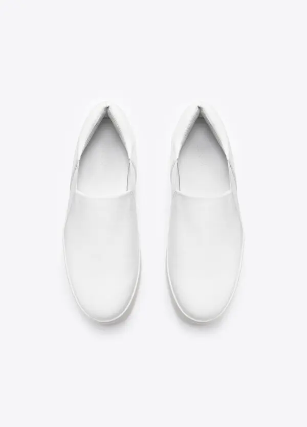 Vince Warren Leather Slip-on Sneakers With Platform Sole