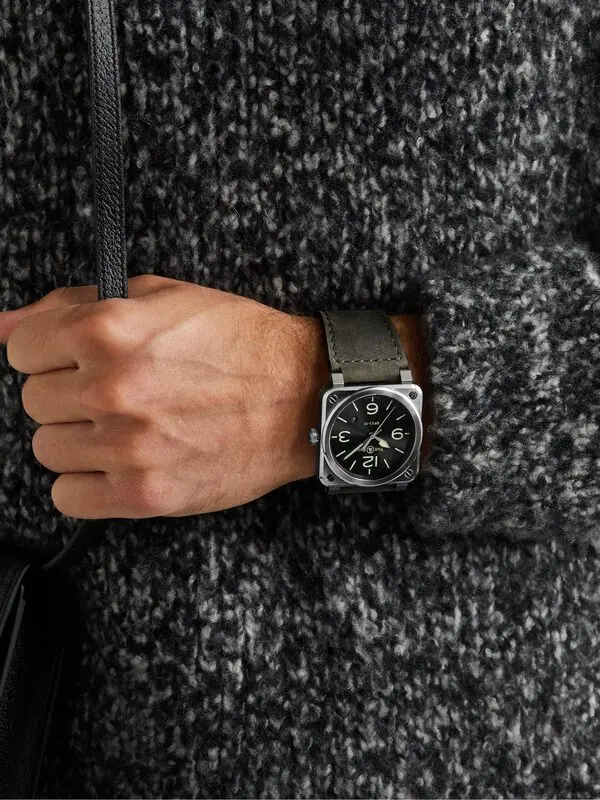 BELL & ROSS Br 03-92 Automatic Stainless Steel Watch With Anthracite Dial