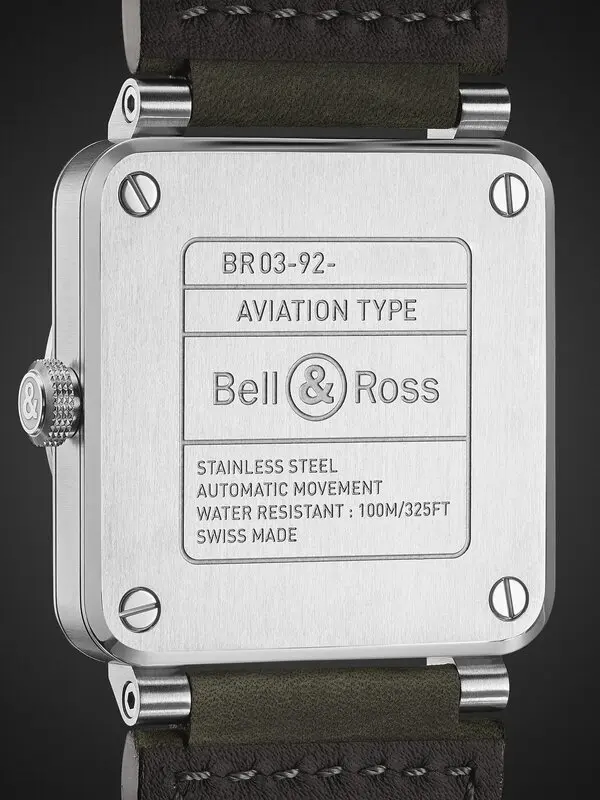 BELL & ROSS Br 03-92 Automatic Stainless Steel Watch With Anthracite Dial