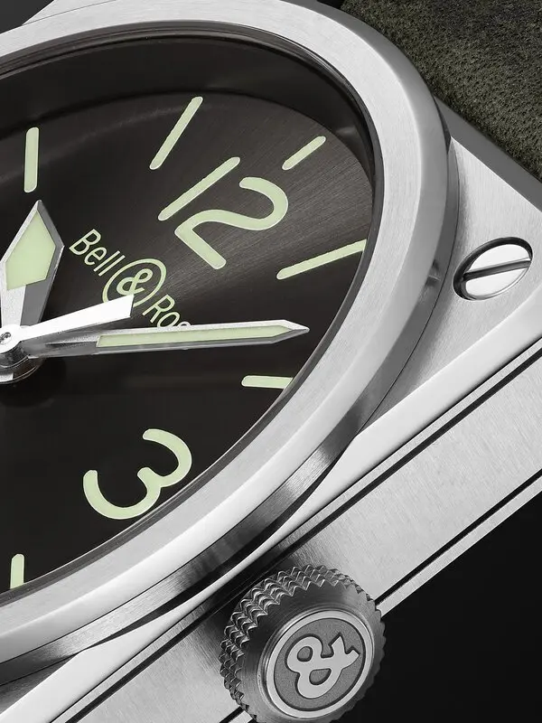 BELL & ROSS Br 03-92 Automatic Stainless Steel Watch With Anthracite Dial