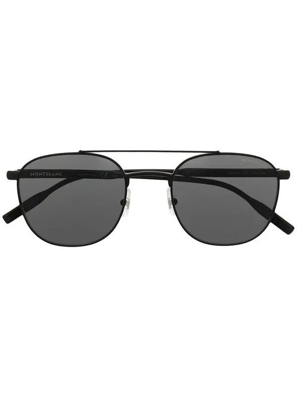 Montblanc Round Frame Sunglasses - Black