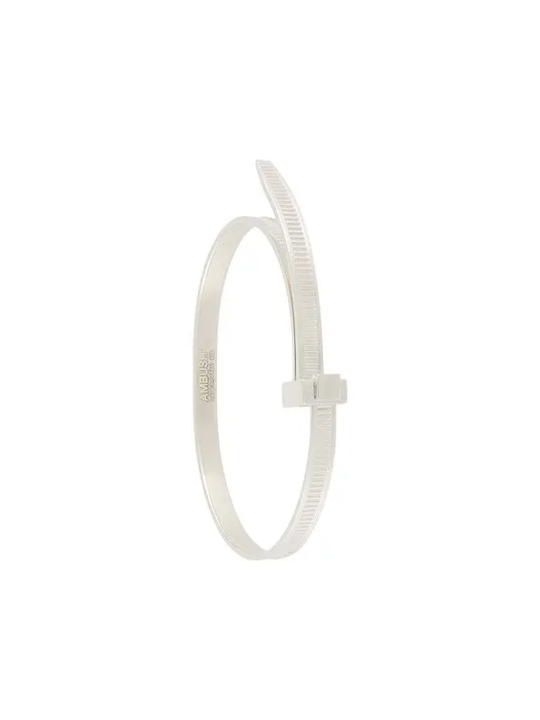 AMBUSH シルバー Zip Tie bracelet Ambush Silver Zip-Tie Bracelet Ambush