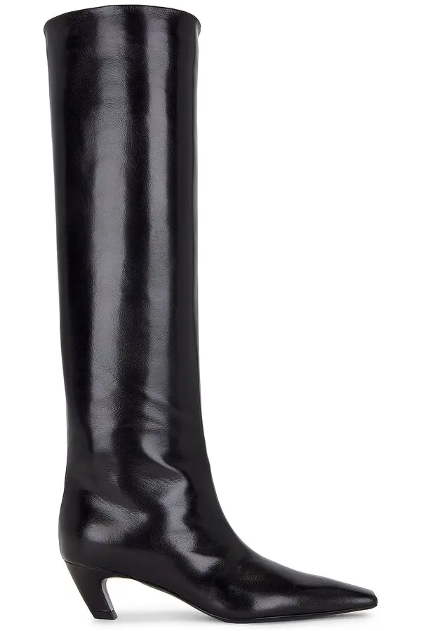 Khaite Davis Knee High Boots - Black