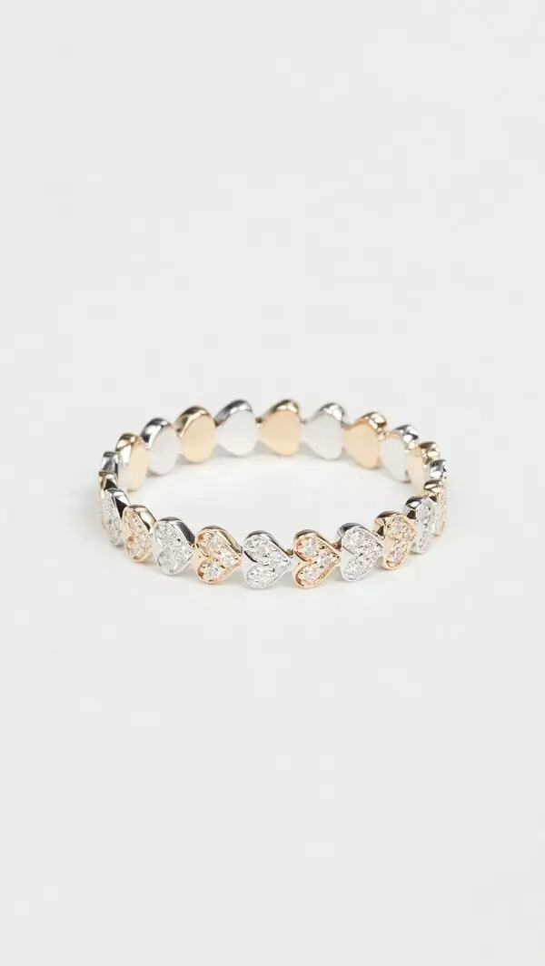 SYDNEY EVAN Tiny Heart Diamond Eternity Ring