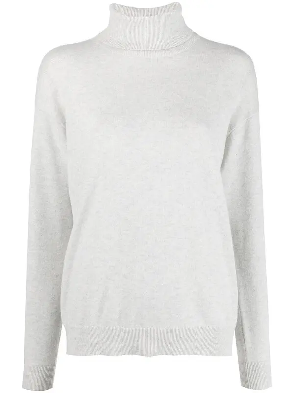 Brunello Cucinelli Cashmere Mock-neck Jumper - Grey