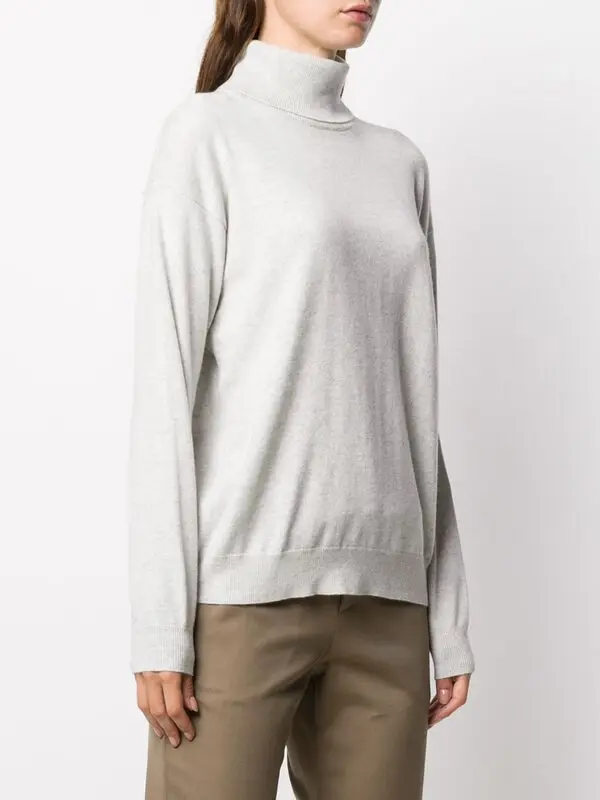Brunello Cucinelli Cashmere Mock-neck Jumper - Grey