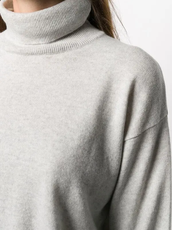 Brunello Cucinelli Cashmere Mock-neck Jumper - Grey