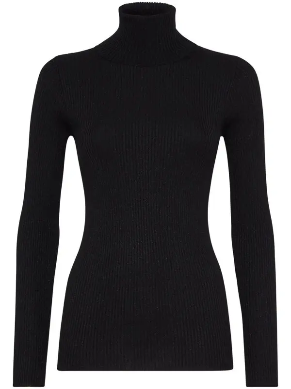 Brunello Cucinelli Roll-neck Ribbed Jumper