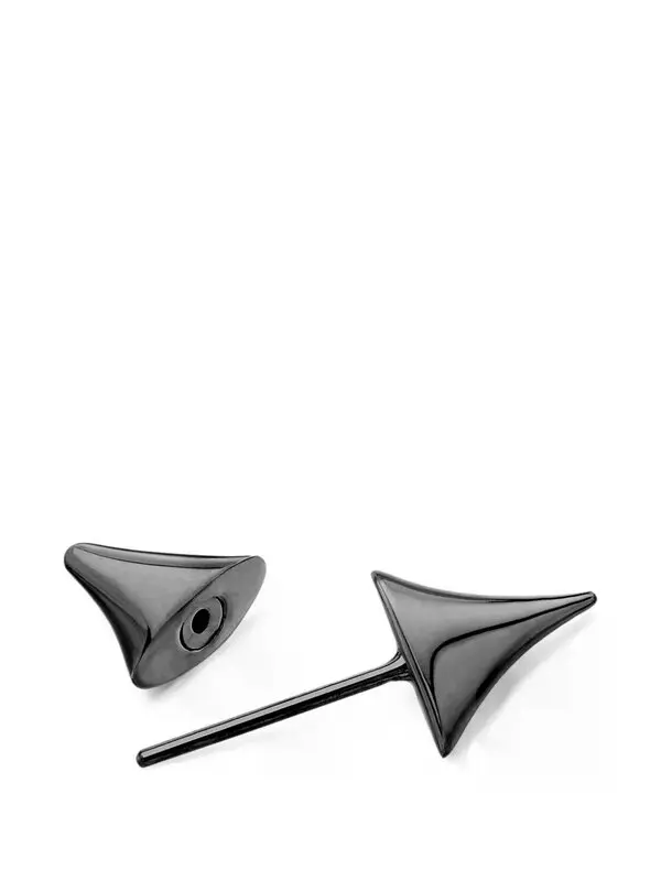 SHAUN LEANE Rose Thorne Medium Bar Earring - Black