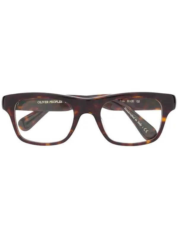 Oliver Spencer Brisdon Rectangular Eyeglasses - Brown