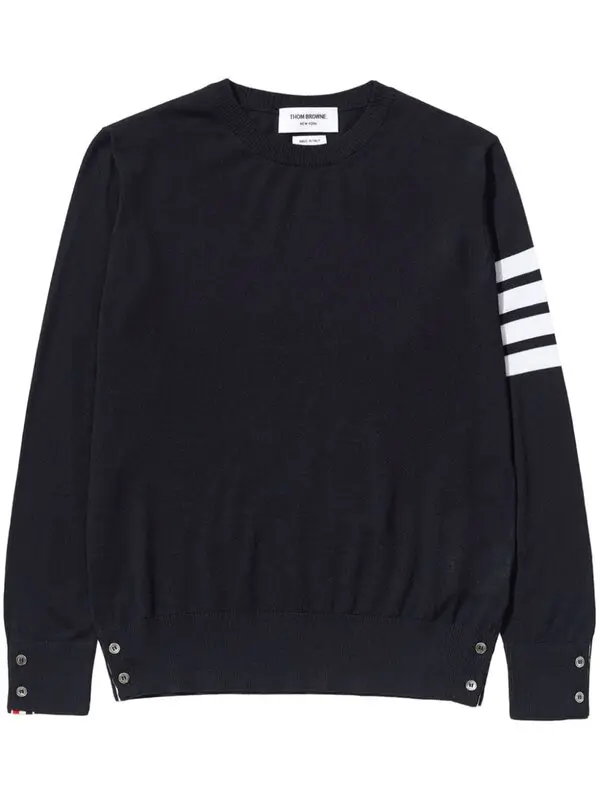 Thom Browne 4-bar Wool Jumper - Blue