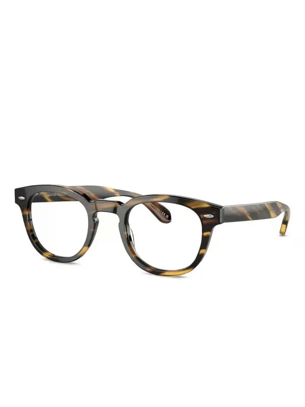 Oliver Spencer Square Frame Glasses - Brown