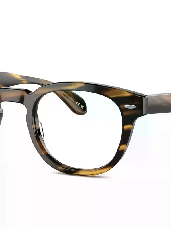 Oliver Spencer Square Frame Glasses - Brown