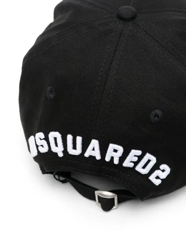 Dsquared2 Icon Embroidered Baseball Cap - Black
