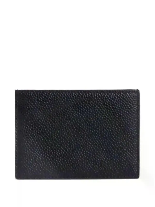 Thom Browne Pebbled Leather Card Holder - Black
