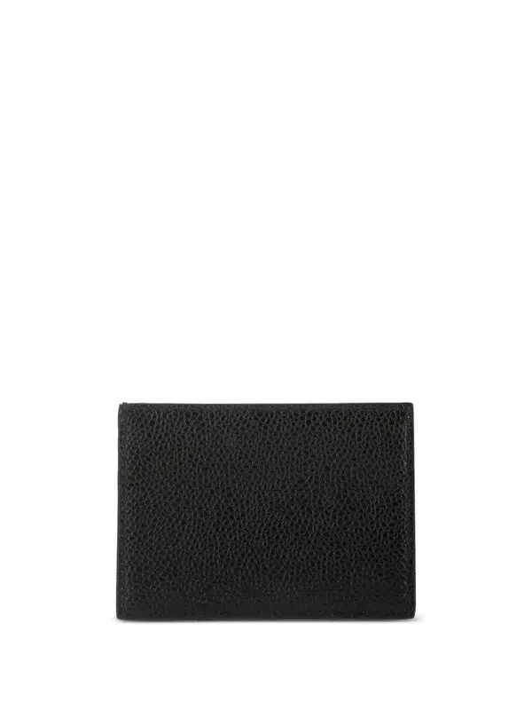 Thom Browne Pebbled Leather Cardholder - Black