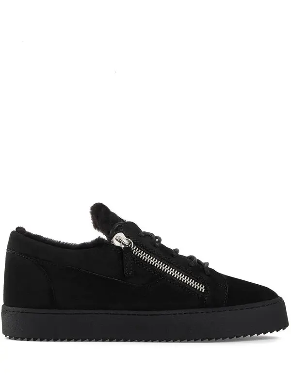 GIUSEPPE ZANOTTI Side Zip Sneakers - Black
