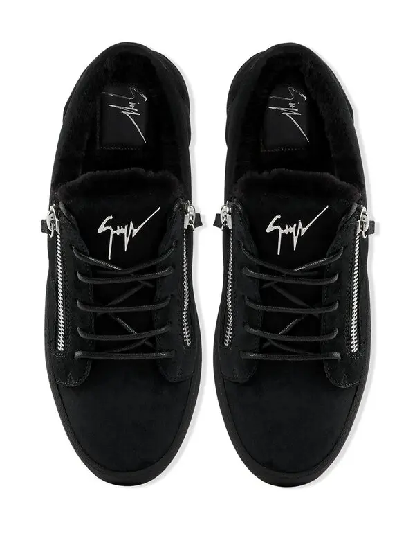 GIUSEPPE ZANOTTI Side Zip Sneakers - Black