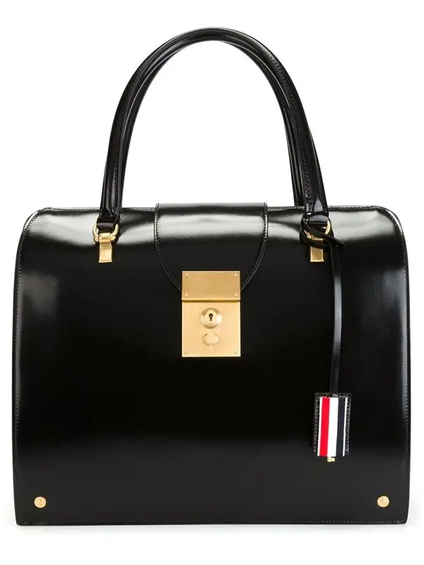 Thom Browne Mrs. Thom Leather Bag - Black