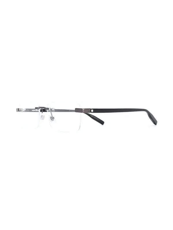Montblanc Rimless Rectangular Frame Glasses