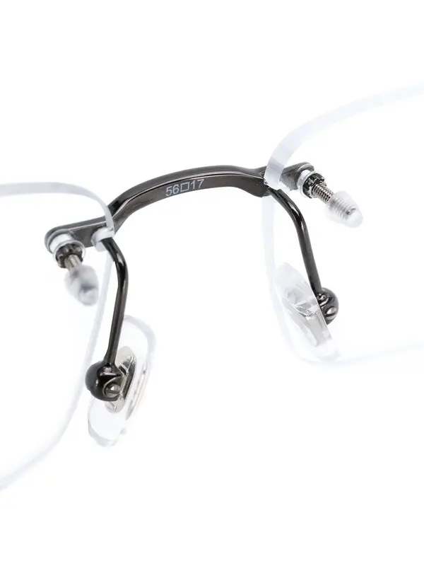 Montblanc Rimless Rectangular Frame Glasses