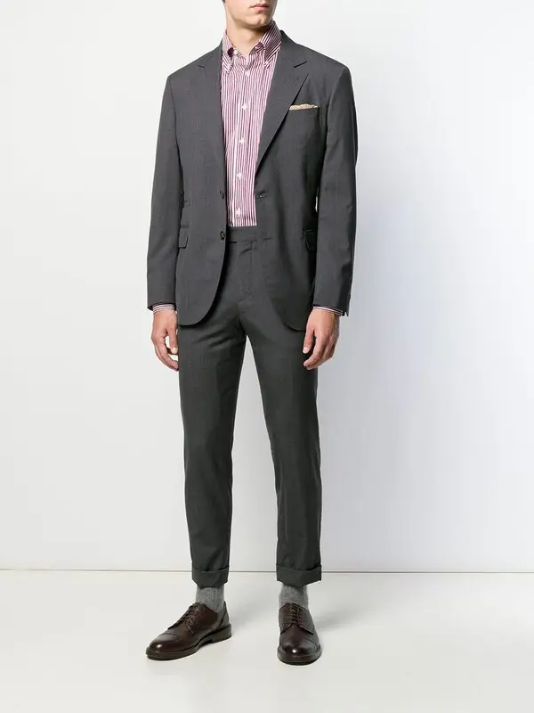 Brunello Cucinelli Micro-check Suit Jacket