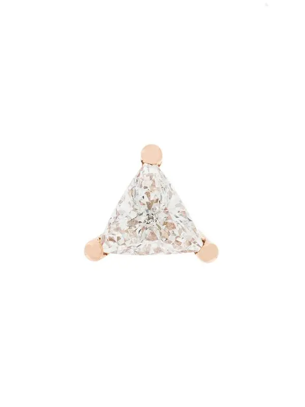 Delfina Delettrez 18kt Gold Dots Solitaire Diamond Stud Earring - Metallic