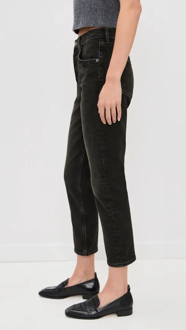 AGOLDE Riley High Rise Straight Crop Jeans