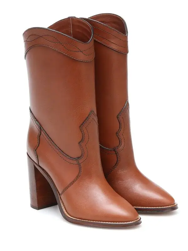 Saint Laurent Kate 90 Leather Boots