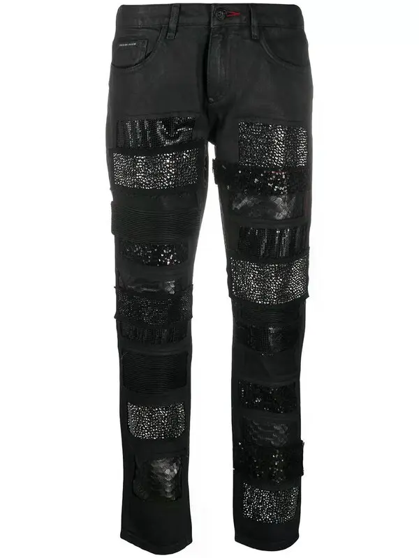 Philipp Plein Customised Boyfriend Jeans