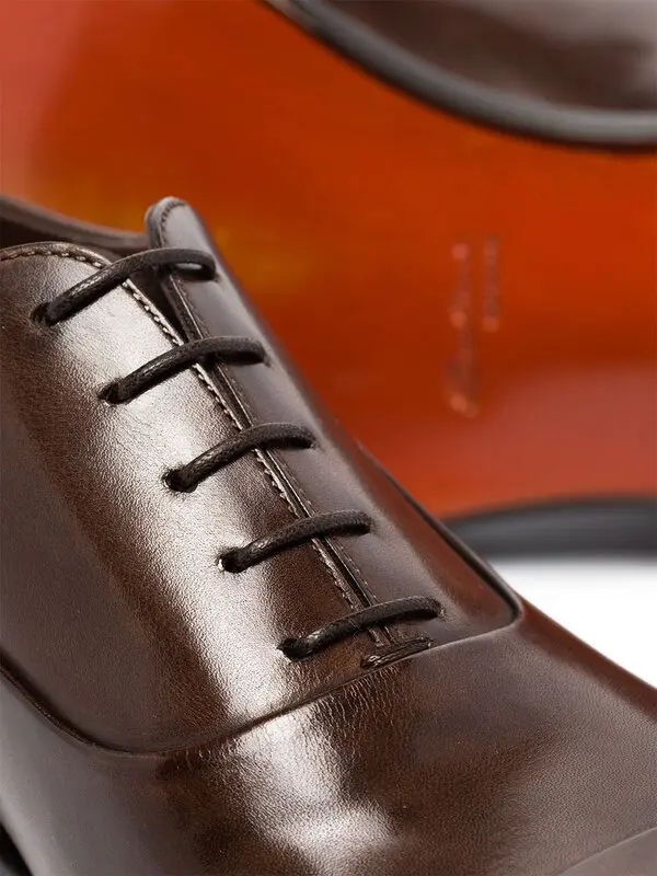 Santoni Classic Lace-up Oxford Shoes - Brown