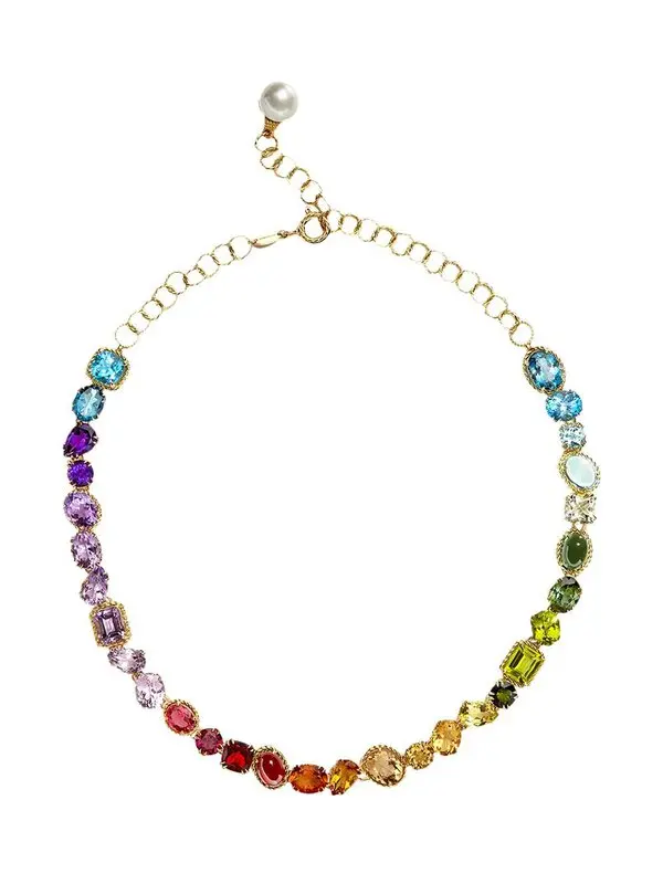 Dolce & Gabbana 18k Yellow Gemstone Necklace