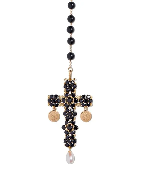 Dolce & Gabbana 18k Yellow Sicily Rosary Sapphire Necklace