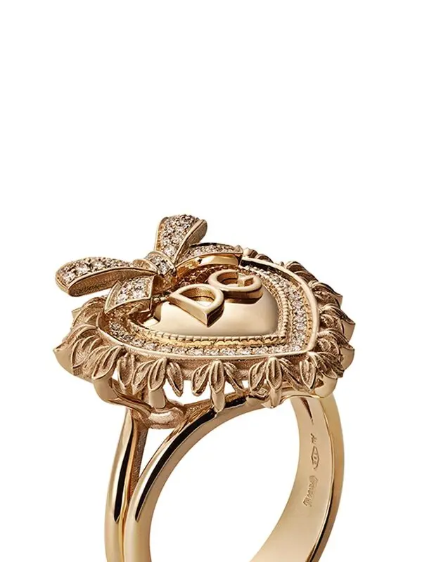 Dolce & Gabbana 18k Yellow Devotion Diamond Ring - Gold