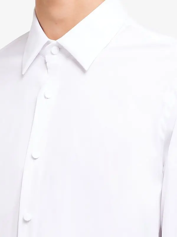 Prada Spread Collar Button-up Shirt