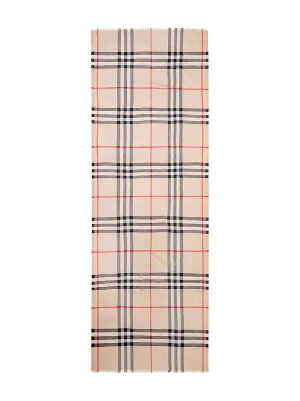 Burberry Oversized Vintage Check Scarf - Neutrals